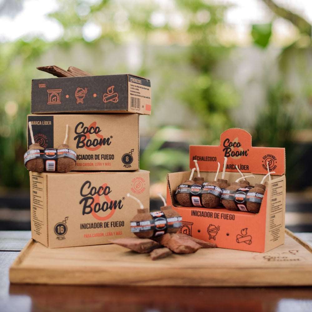 Iniciador de Fuego Cocoboom - Prender el carbón o leña nunca fué tan f ...